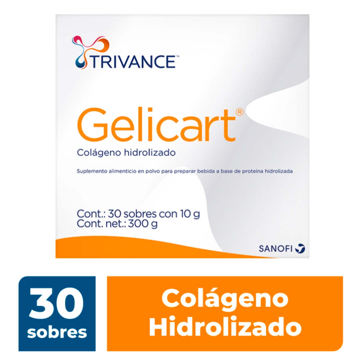 Sobres Gelicart 10g Colágeno Hidrolizado Caja con 30 Sobres | Chedraui