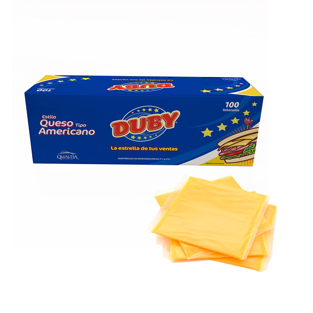 Queso Duby Americano Rebanado por pieza | Chedraui