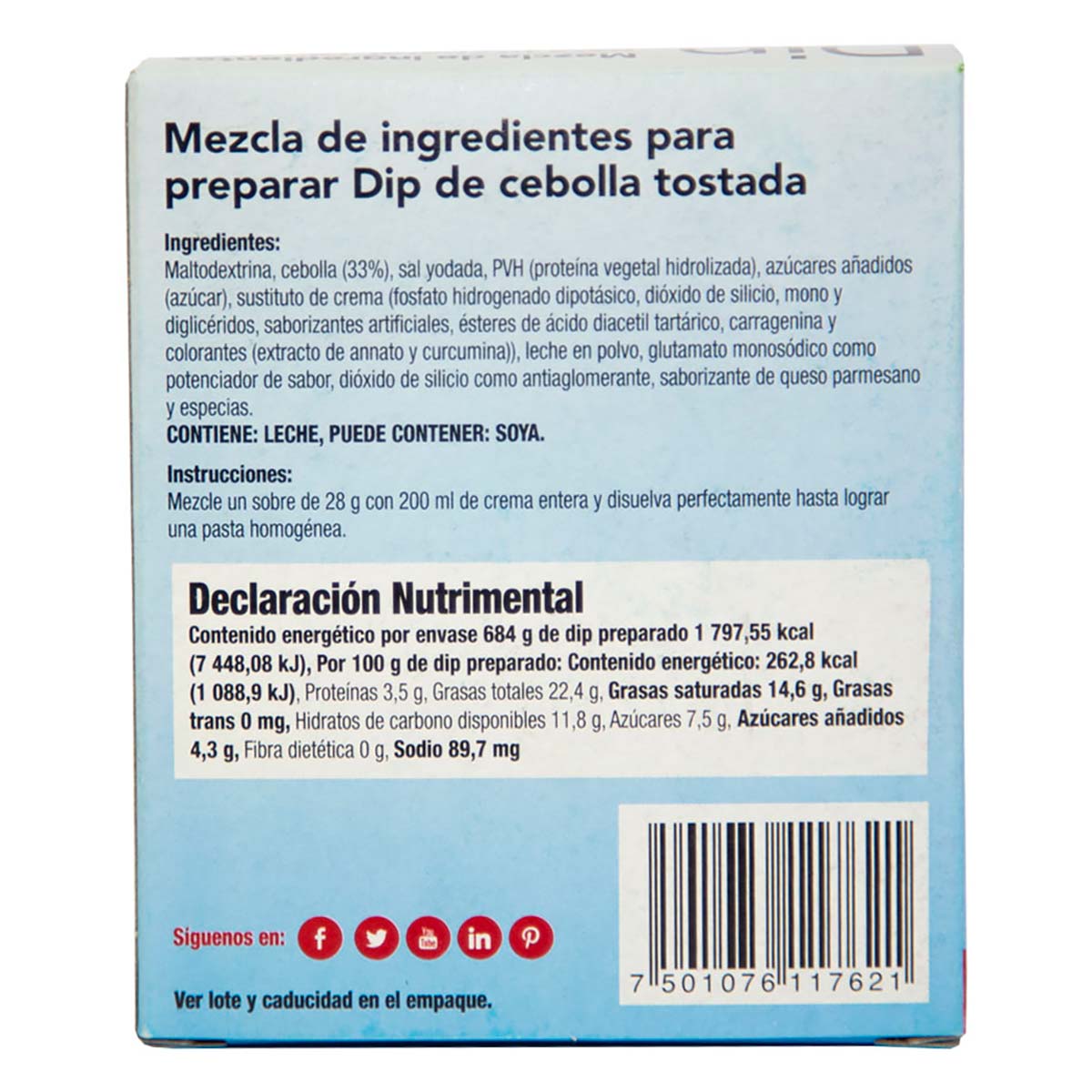 Aderezo Escosa Cebolla Tostada 84g | Chedraui