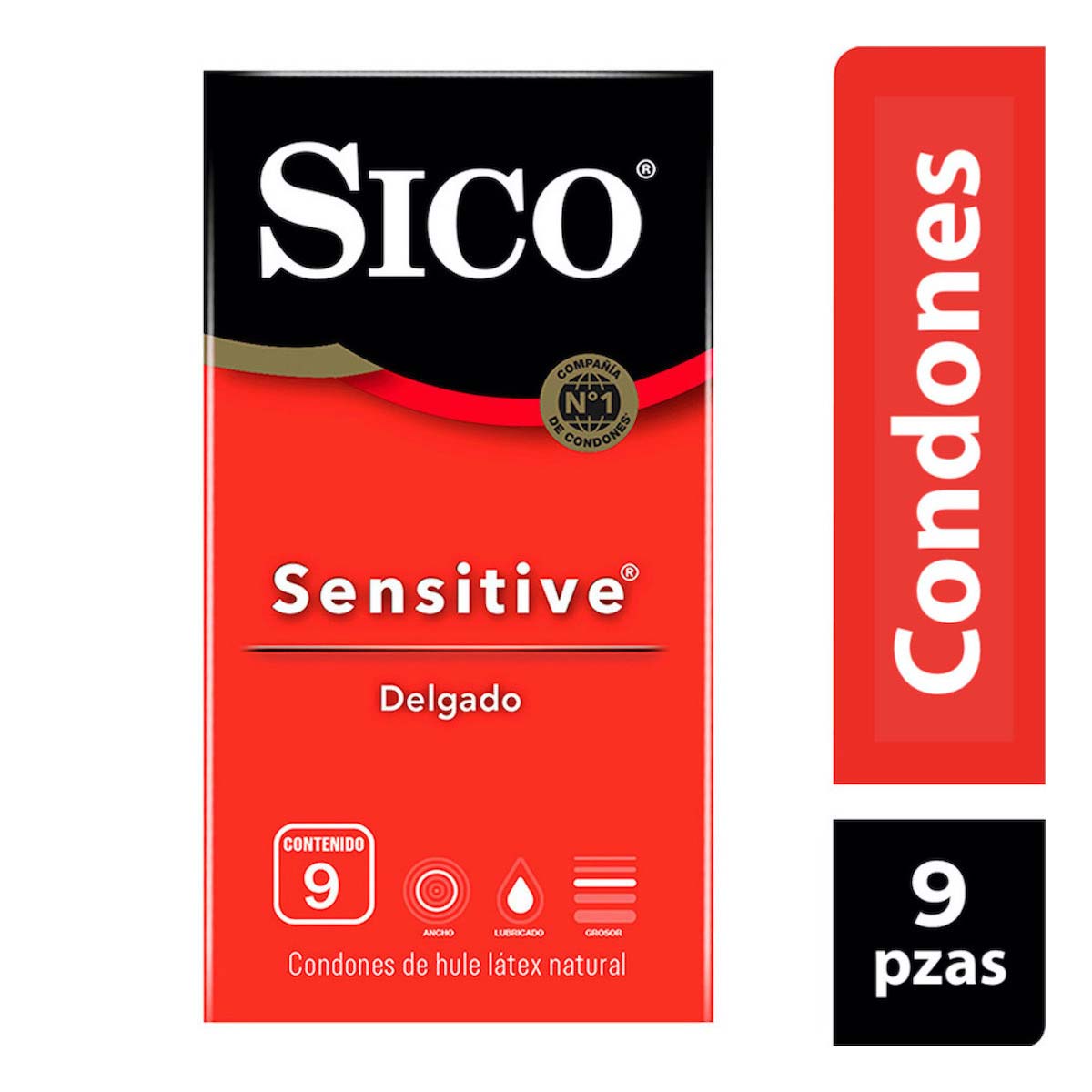 Condones de Látex Sico Sensitive 3 Condones | Chedraui