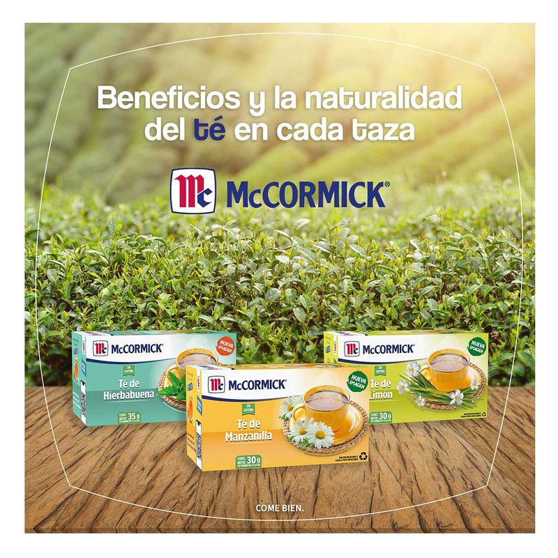 Té Mccormick Verde Con 25 Sobres | Chedraui