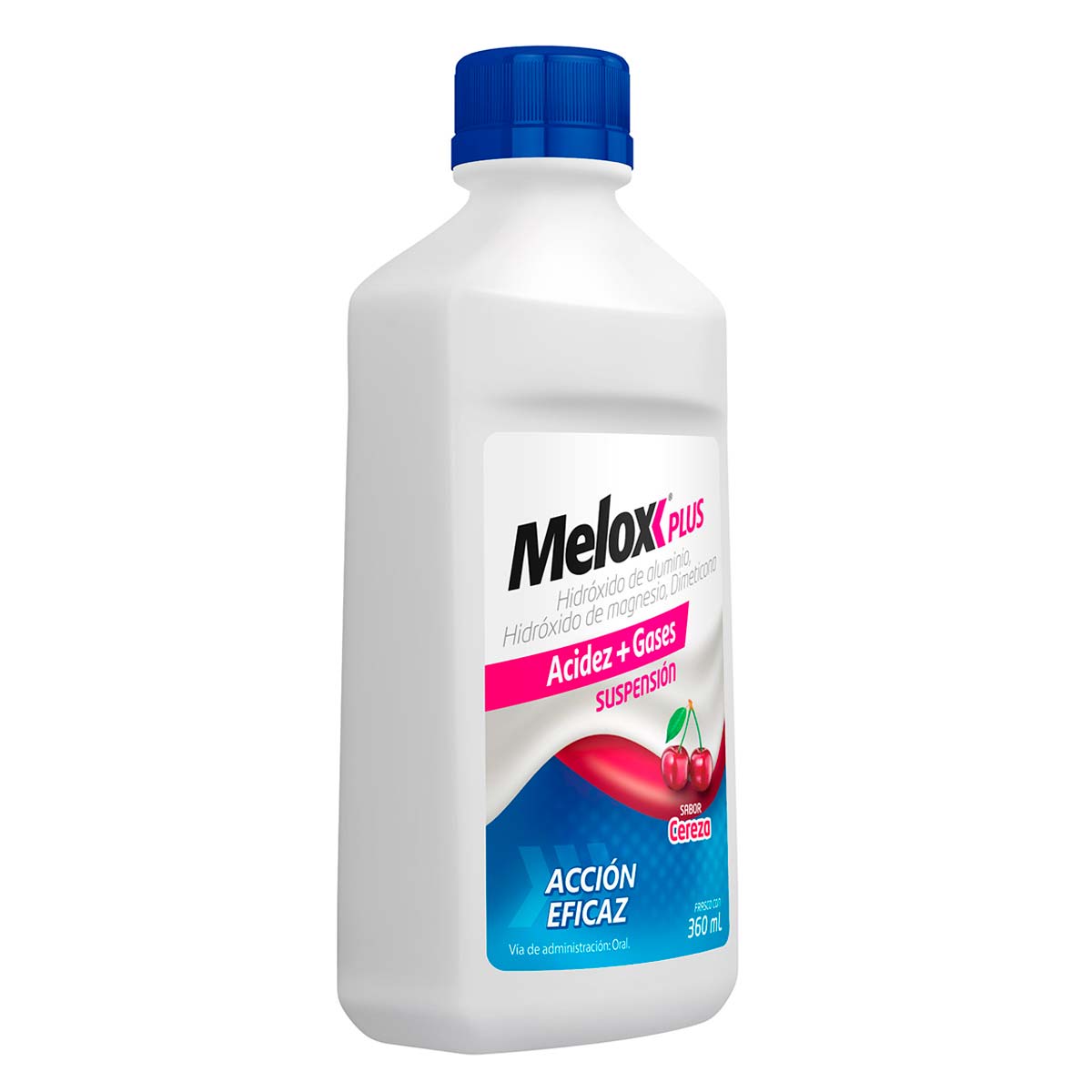 Suspensión Melox Plus Acción Eficaz Sabor Cereza 360ml | Chedraui Suspensión Melox Plus Acción Eficaz Sabor Cereza 360ml | Chedraui