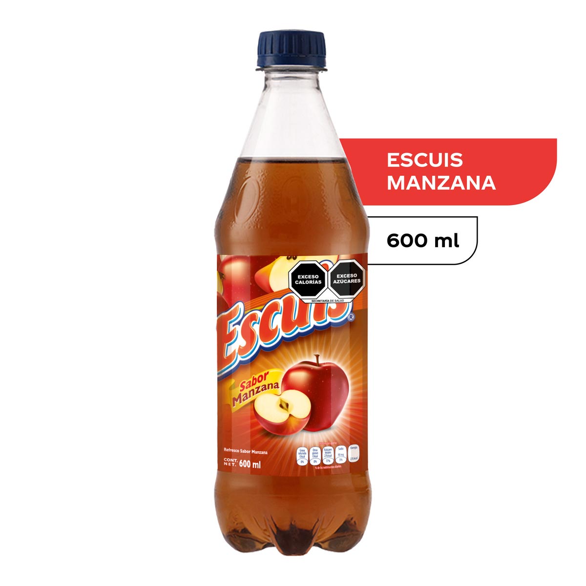 Refresco Frutal Escuis Manzana 600ml | Chedraui