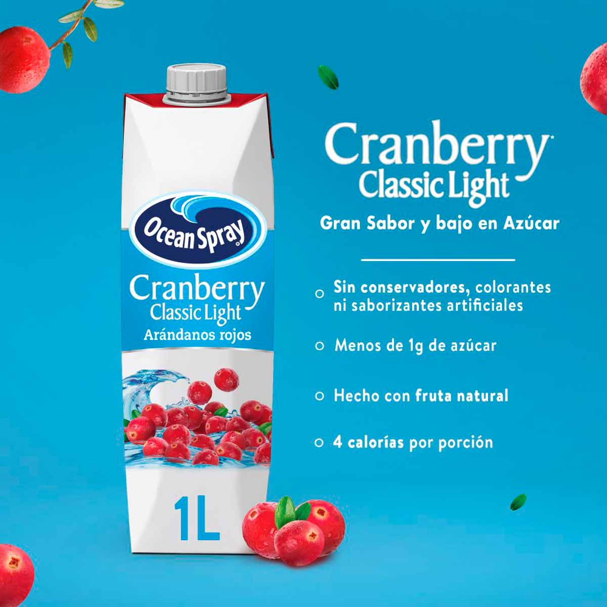 Ocean Spray Bebida de Arándano Classic Light 1L | Chedraui