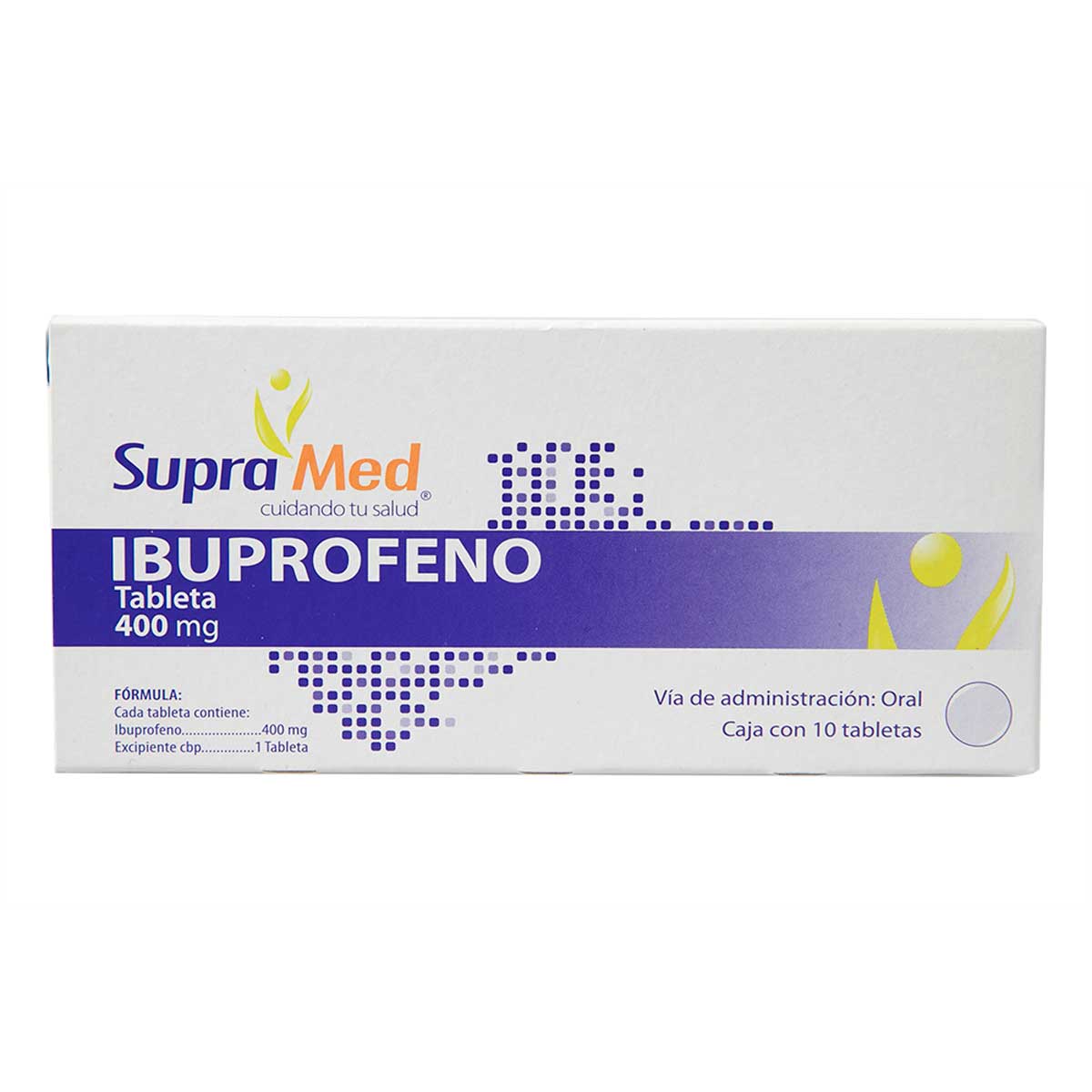 Ibuprofeno Supramed 10 Tabletas 400mg | Chedraui