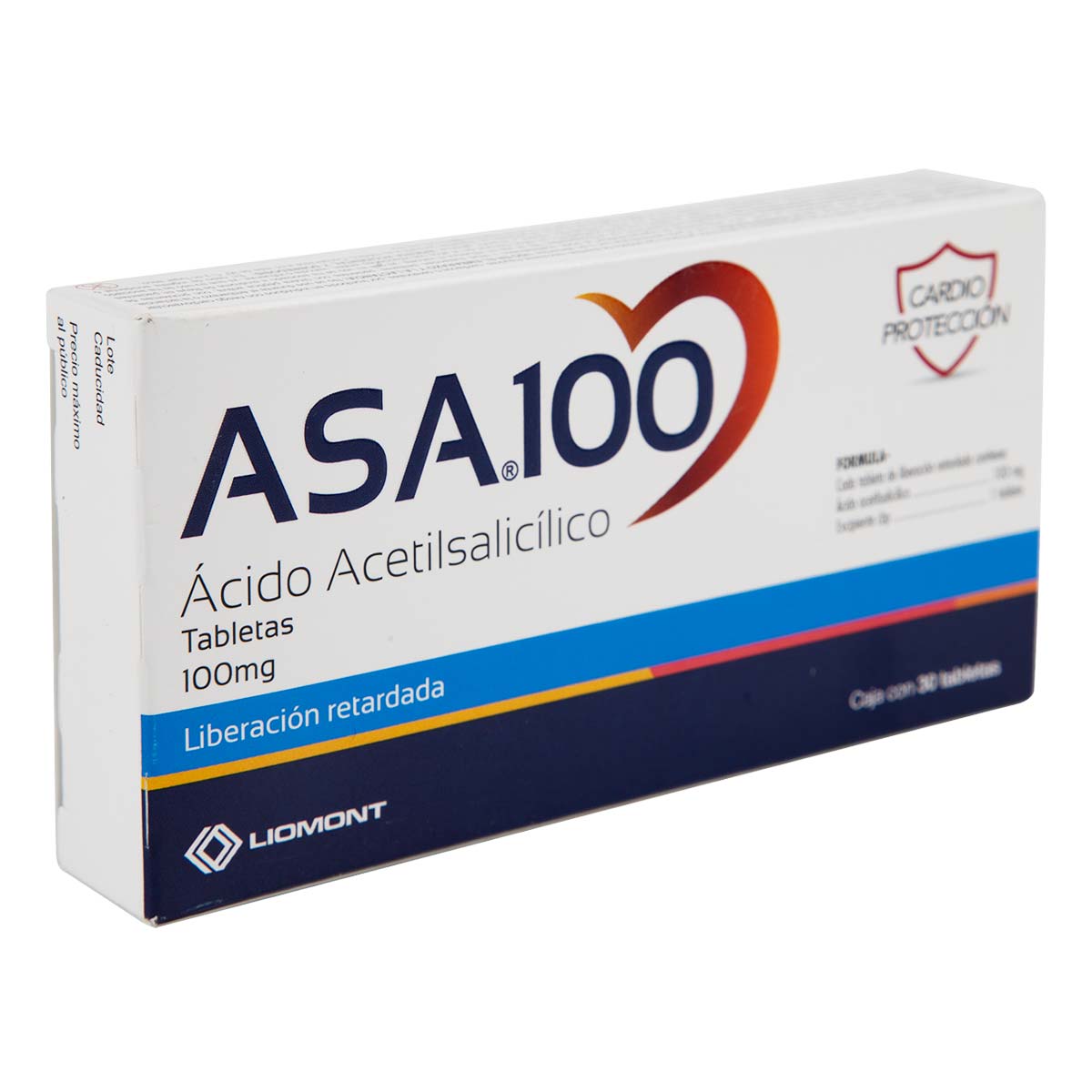 asa 100mg tab 30 | Chedraui