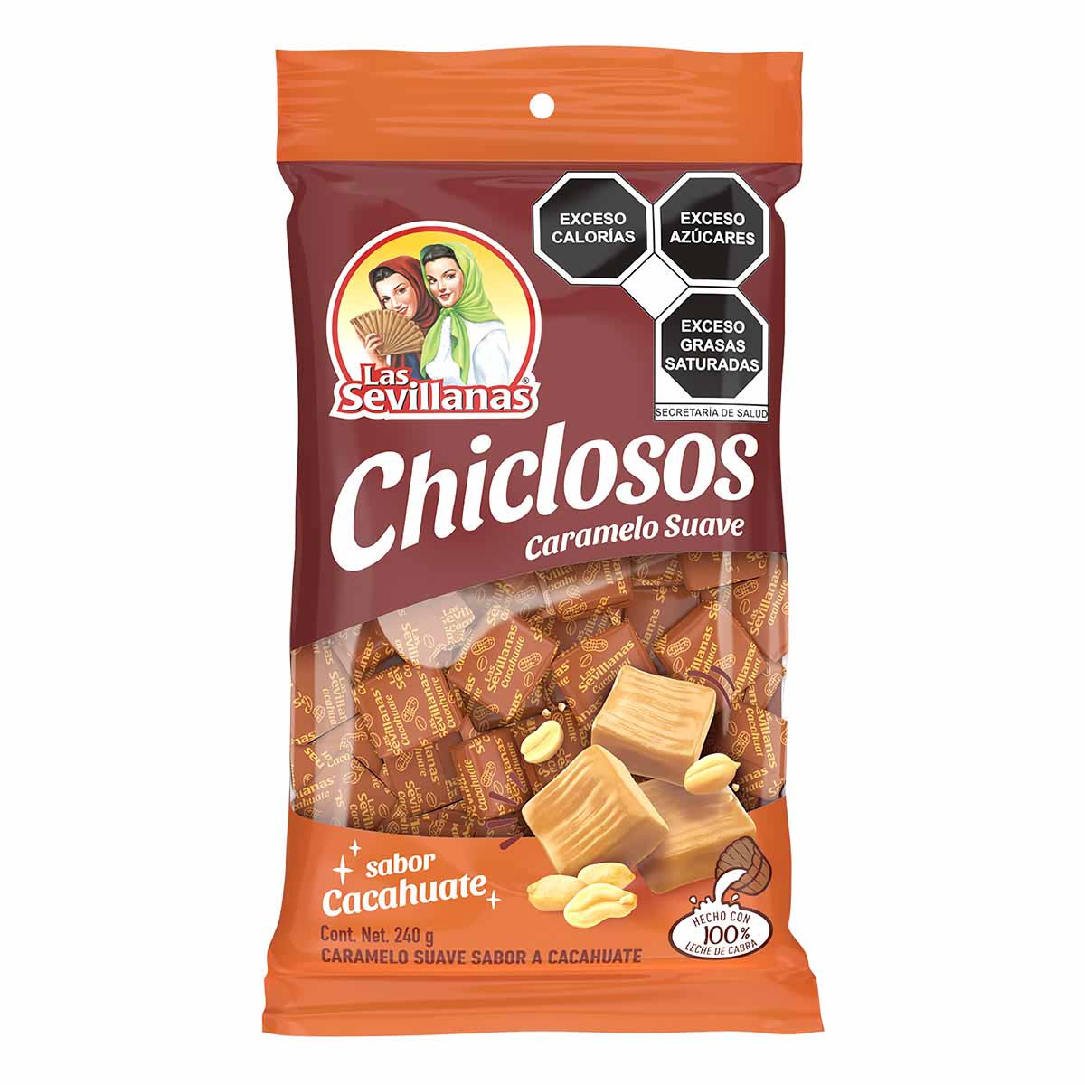 Chiclosos Las Sevillanas Cacahuat 240g | Chedraui