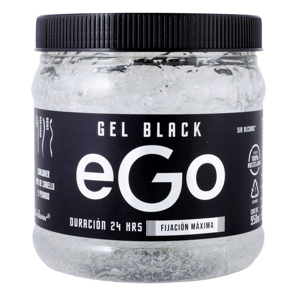 Gel para Peinar eGo Black 950ml | Chedraui
