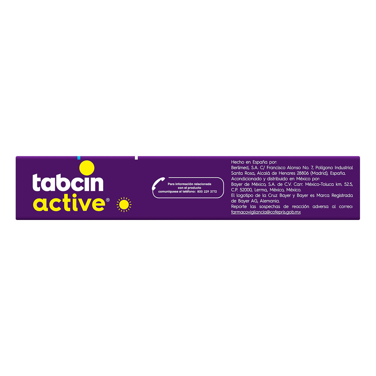 Tabcin Active Caja con 12 Cápsulas | Chedraui
