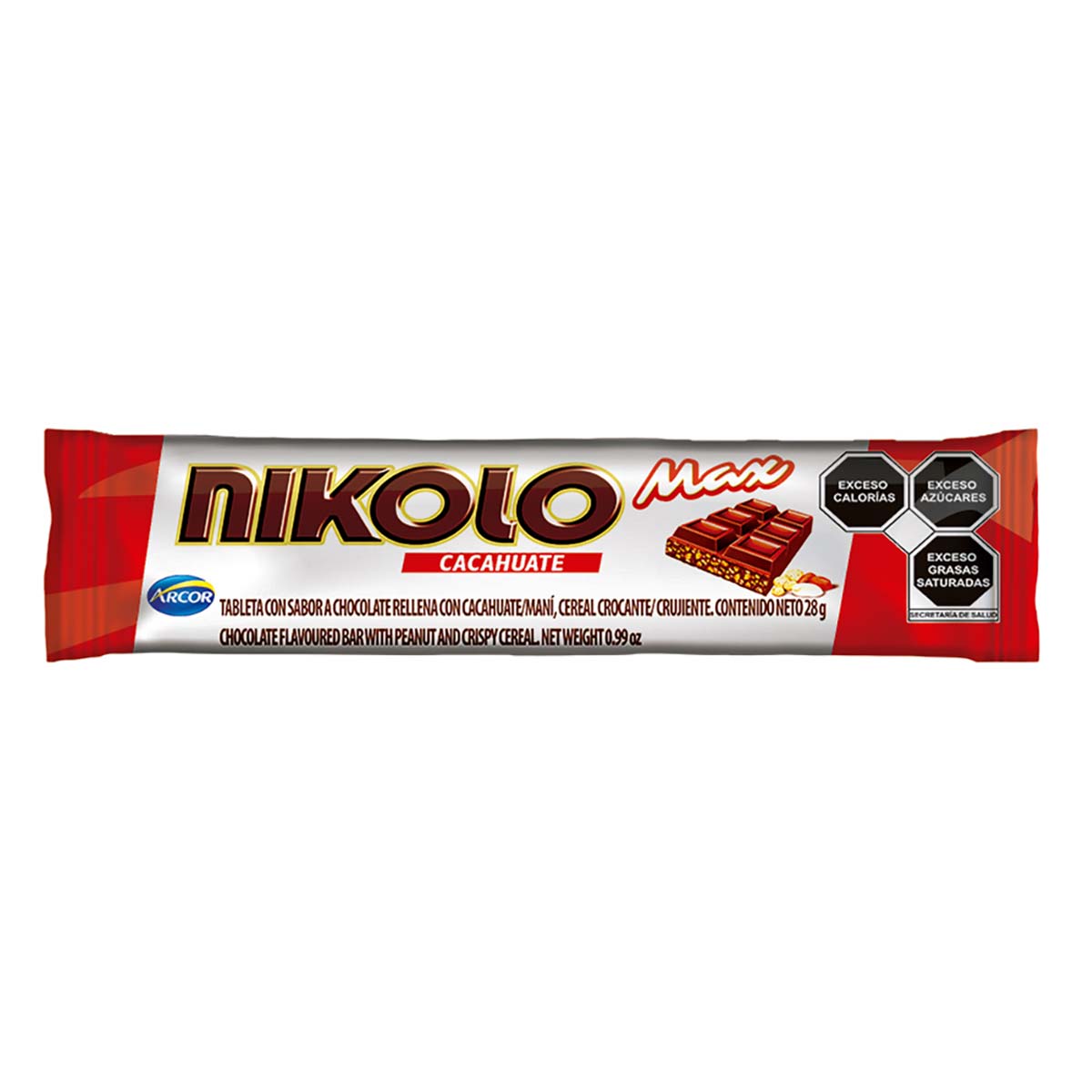 Chocolate Nikolo Cacahuate 28g | Chedraui