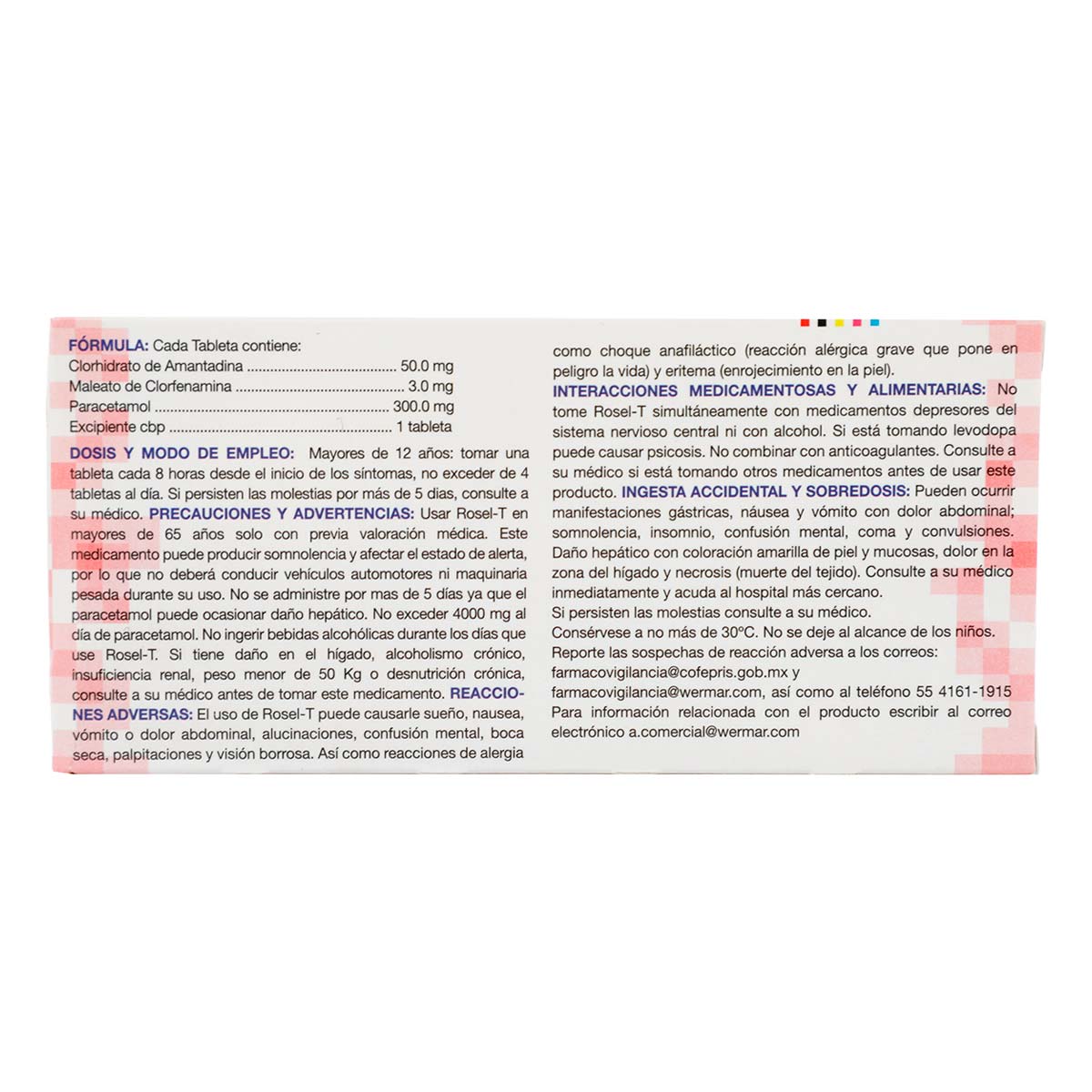 Rosel- T Amantadina/Clorf/P Wermaierphar | Chedraui