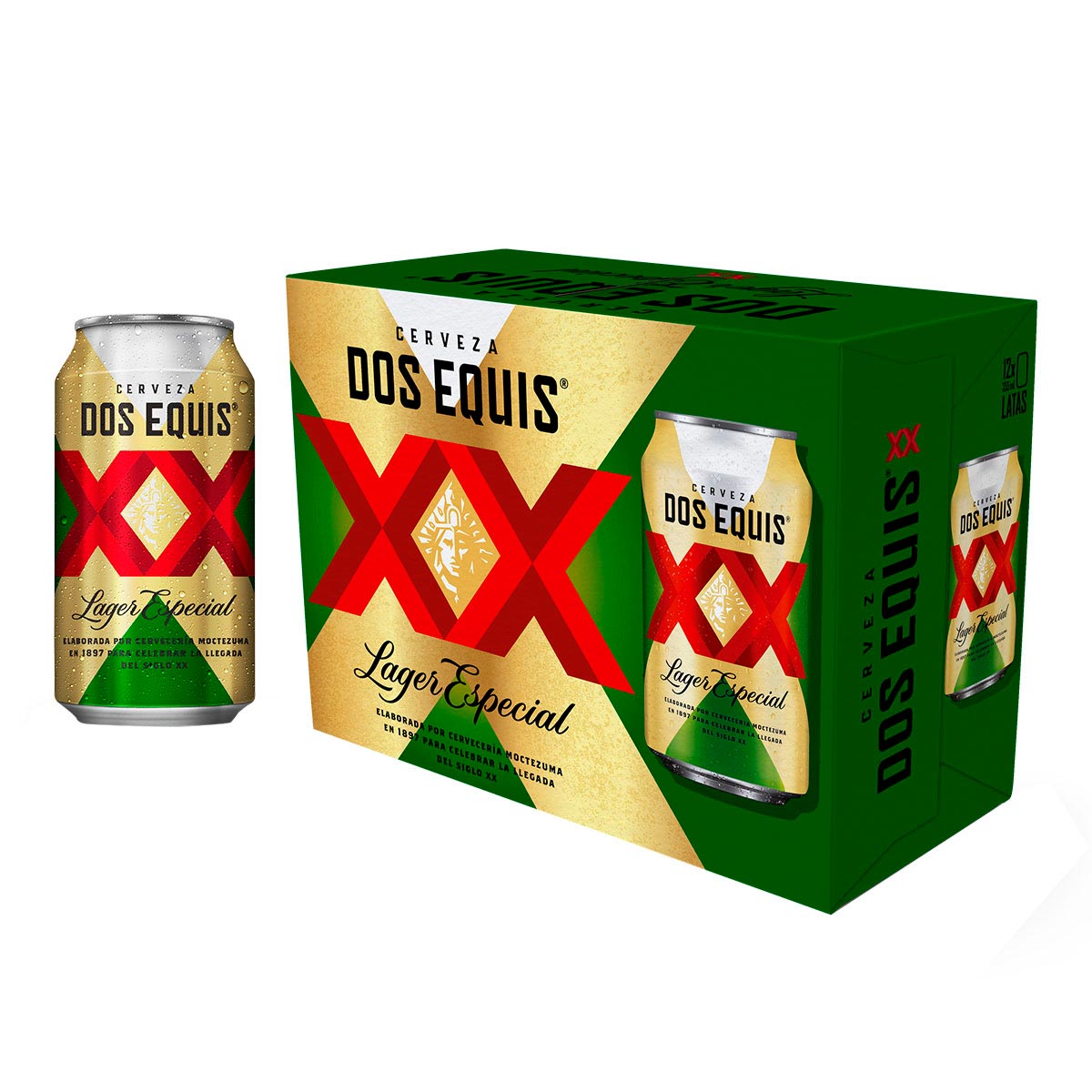 Cerveza Clara Dos Equis Lager 12 Latas de 355ml c/u. | Chedraui Cerveza Clara Dos Equis Lager 12 Latas de 355ml c/u. | Chedraui