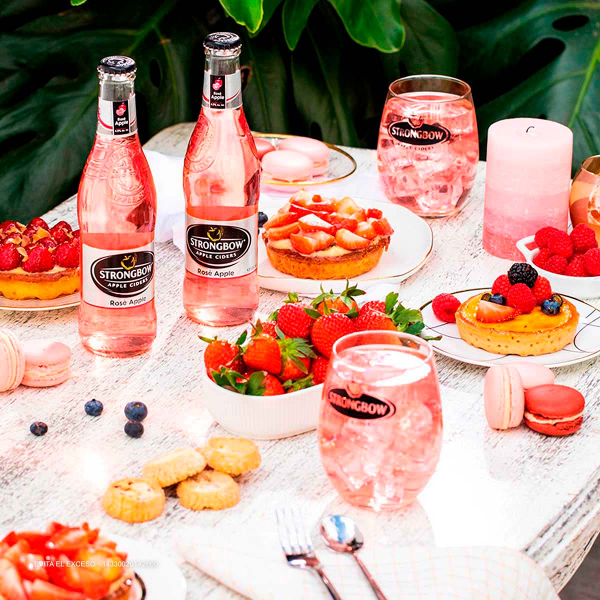 Sidra De Manzana Strongbow Rosé Botella 355 ml | Chedraui