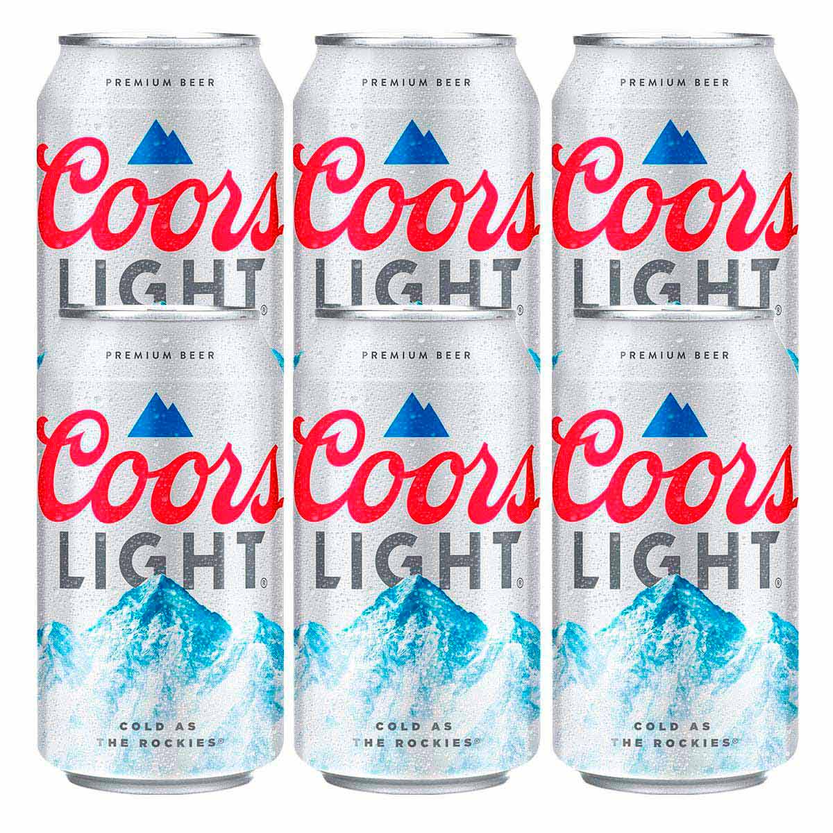 Cerveza Coors Light 6 Pack Latas de 355ml | Chedraui