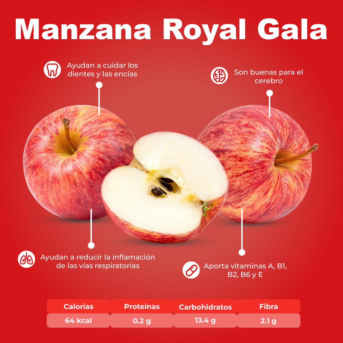 Manzana Royal Gala por Kg | Chedraui