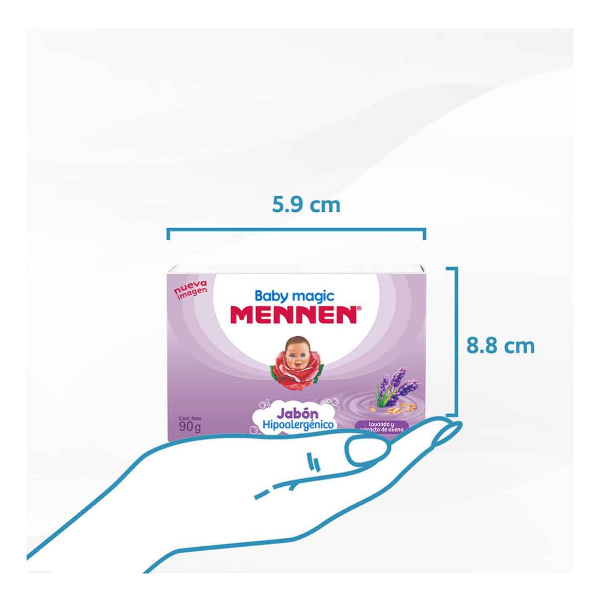 Jabón en Barra para Bebé Baby Magic Mennen Lavanda y Extracto de Avena ...