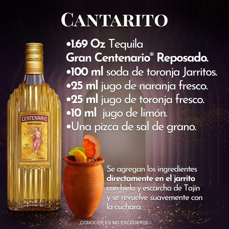 Tequila Gran Centenario Reposado 700ml | Chedraui Tequila Gran Centenario Reposado 700ml | Chedraui