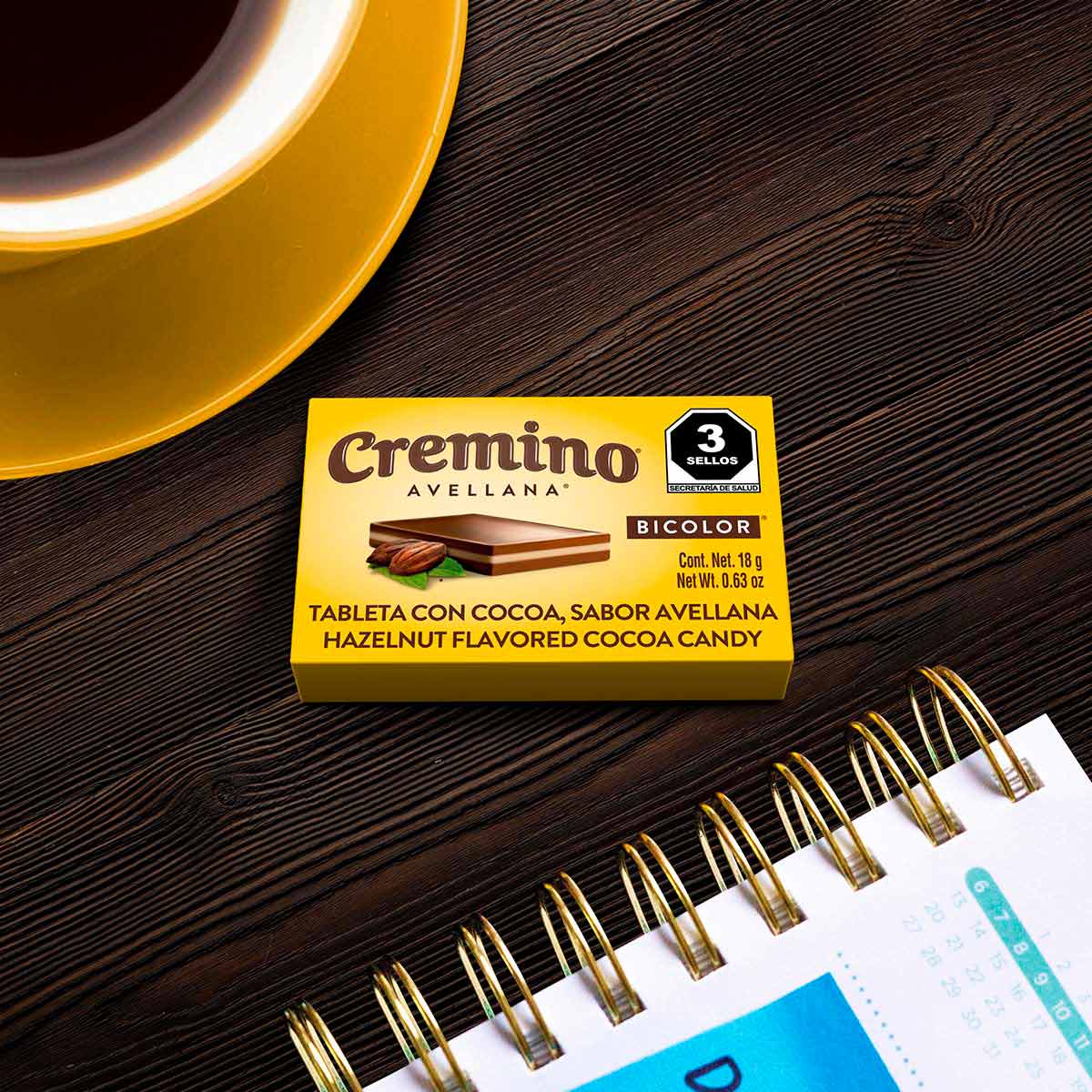 Chocolates Cremino Bicolor Avellana con 12 Piezas de 18g | Chedraui