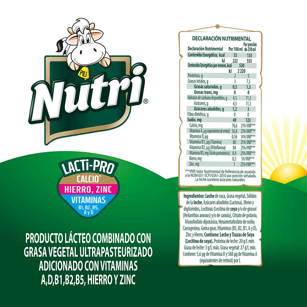 Producto Lácteo Combinado Nutri Entera 1 L | Chedraui