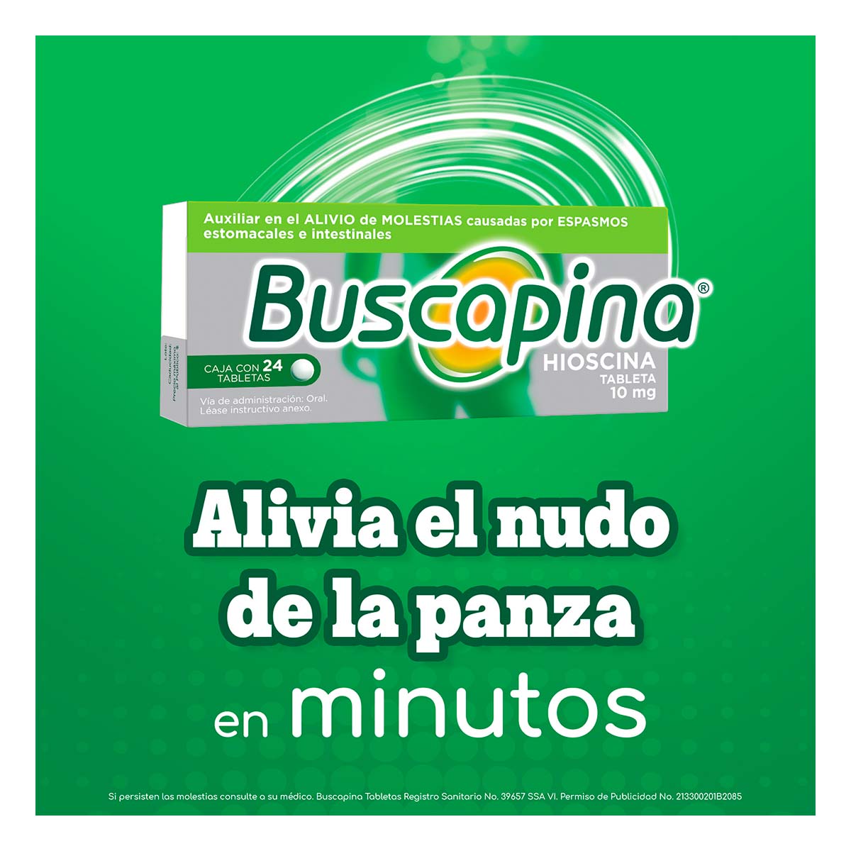 Tabletas Buscapina Hioscina 10mg Caja con 24 Tabletas | Chedraui