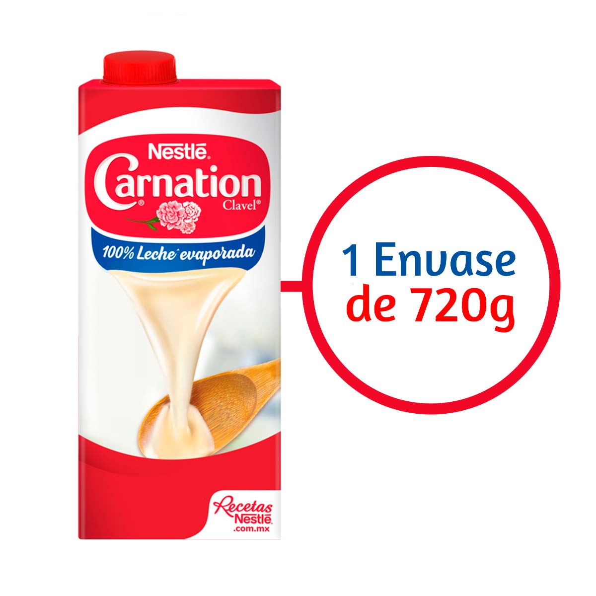 Leche Evaporada Nestlé Carnation Clavel Original Brick 720g | Chedraui