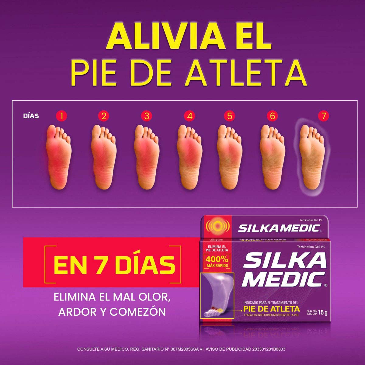 Gel Silka Medic Antimicótico Pie de Atleta Tubo con 30g | Chedraui