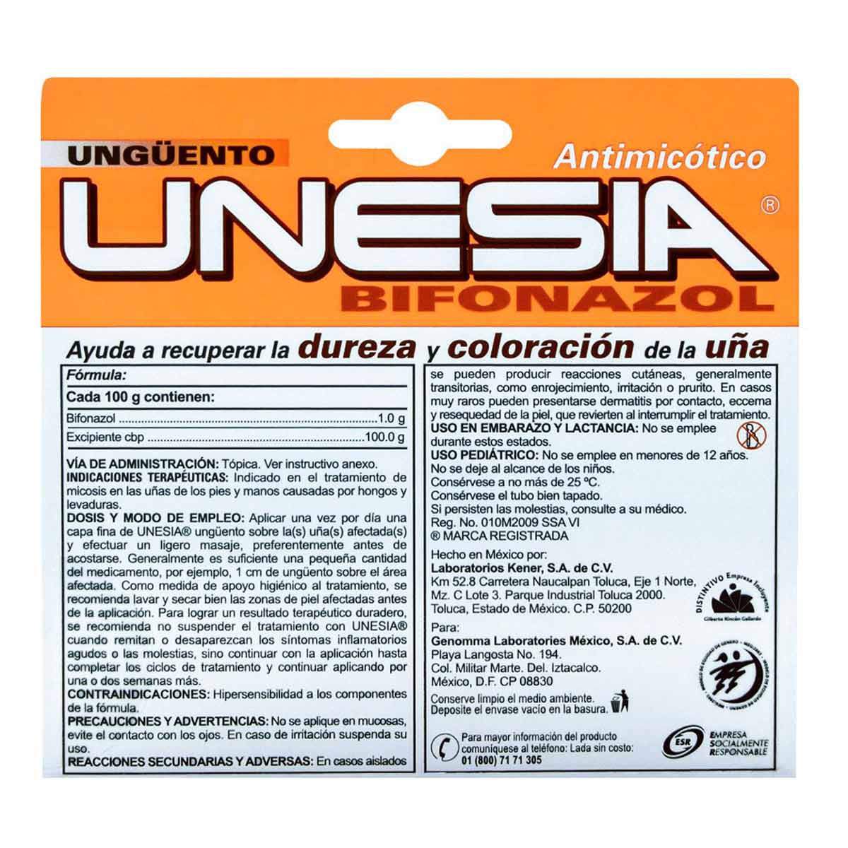 Ungüento Unesia Antimicótico 20g | Chedraui