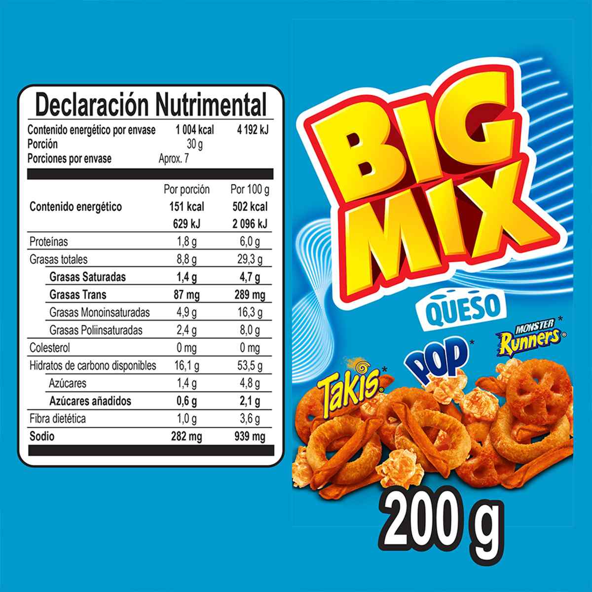Big Mix Barcel Queso 200g | Chedraui