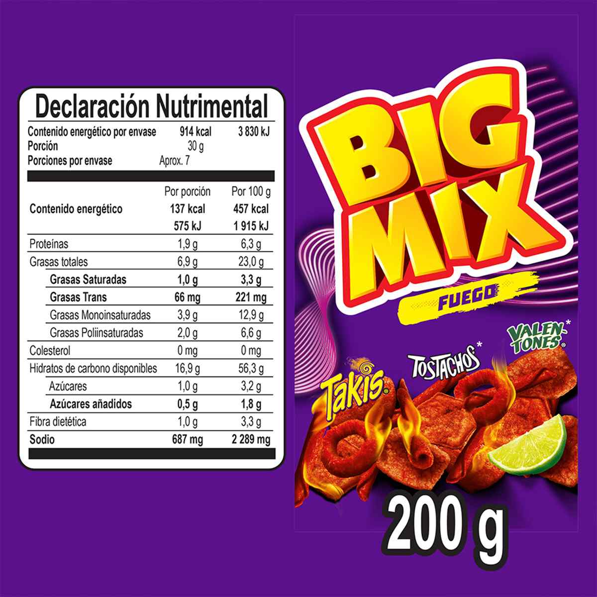 Big Mix Barcel Fuego 200g | Chedraui