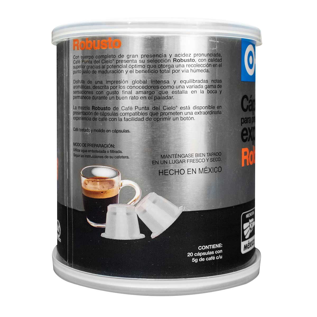 Capsula Express Punta del Cielo Robuto 100g | Chedraui