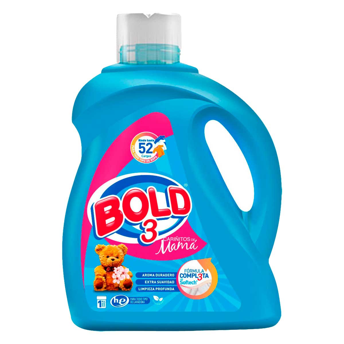 Detergente Líquido Bold 3 Cariñitos de Mamá 4.23L | Chedraui