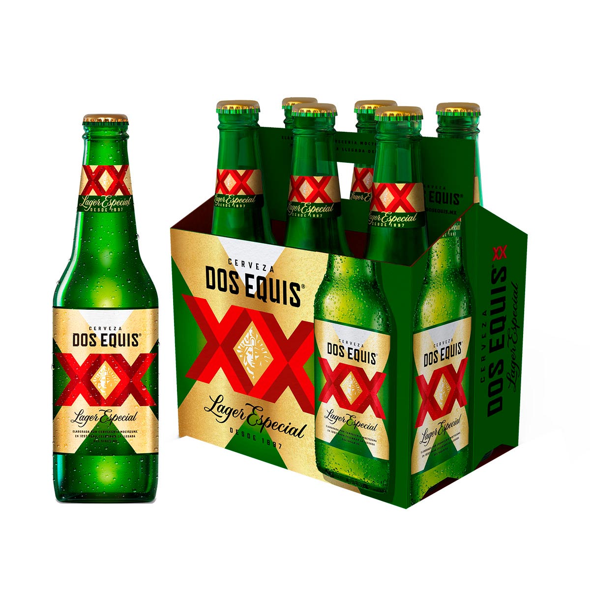 Cerveza Clara Dos Equis Lager 6 Botellas de 355ml c/u. | Chedraui Cerveza Clara Dos Equis Lager 6 Botellas de 355ml c/u. | Chedraui