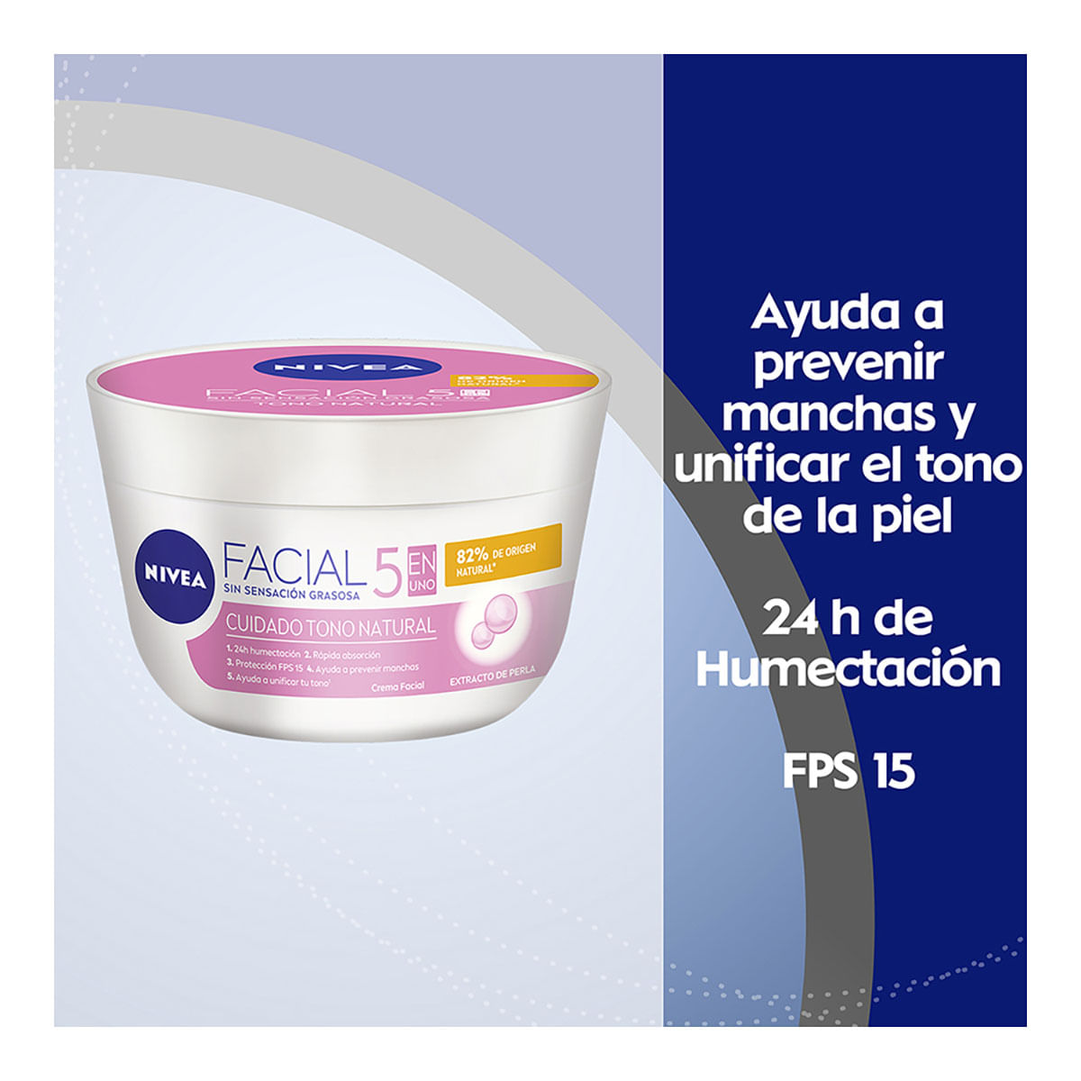 Crema Facial Hidratante Aclarante NIVEA 5 En 1 Aclarado Natural 200ml ...