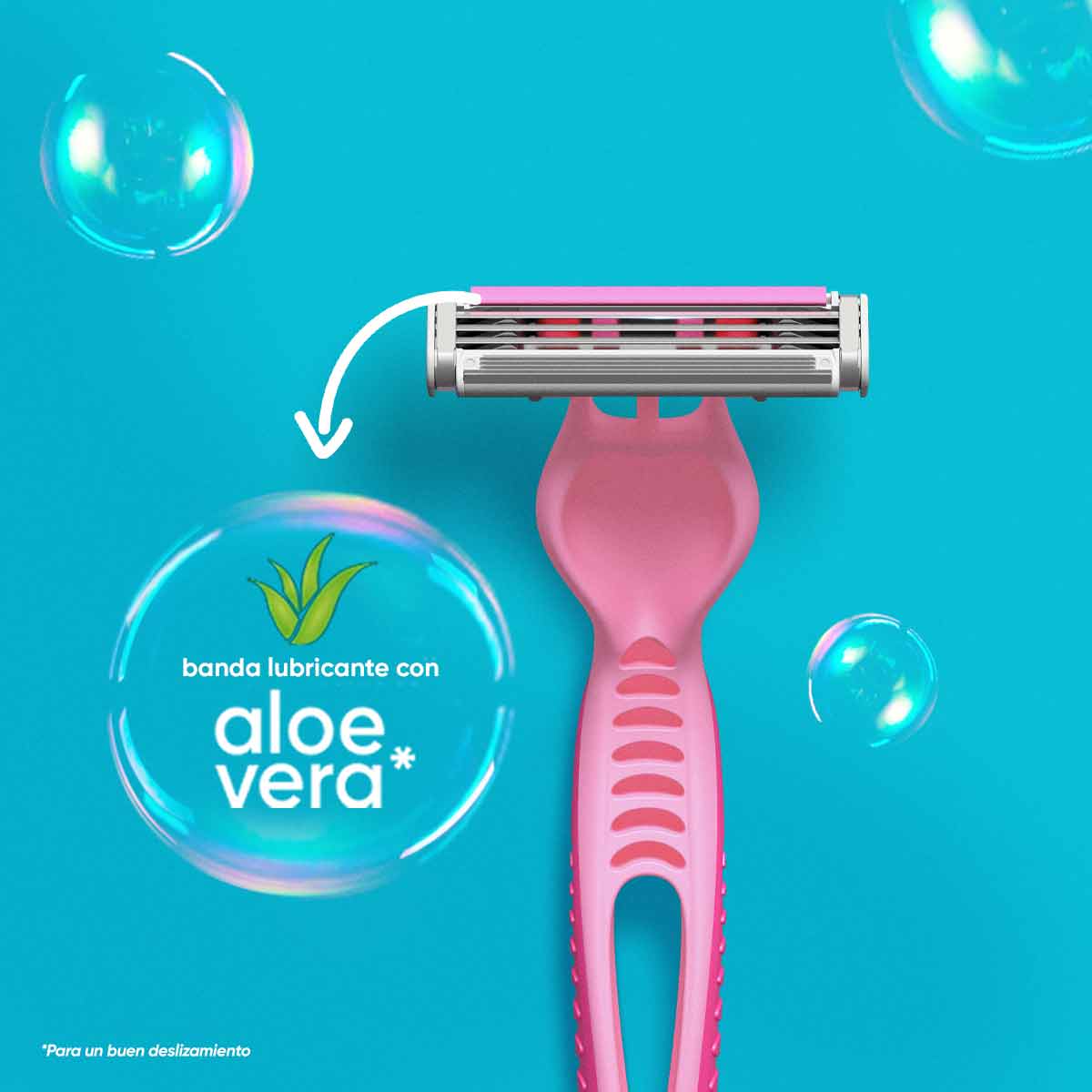 Venus Suave Rastrillo Desechable con Aloe Vera 4 Unidades | Chedraui