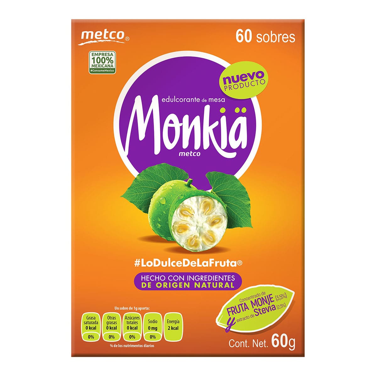 Monkia Metco 60 Sobres | Chedraui