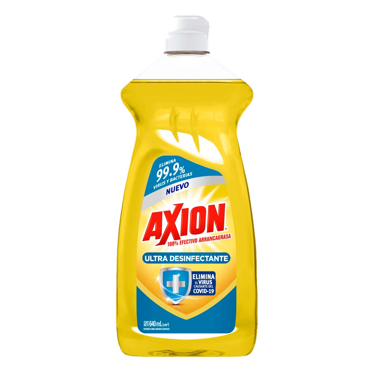 Lavatrastes Líquido Axion Ultra Desinfectante 640ml | Chedraui