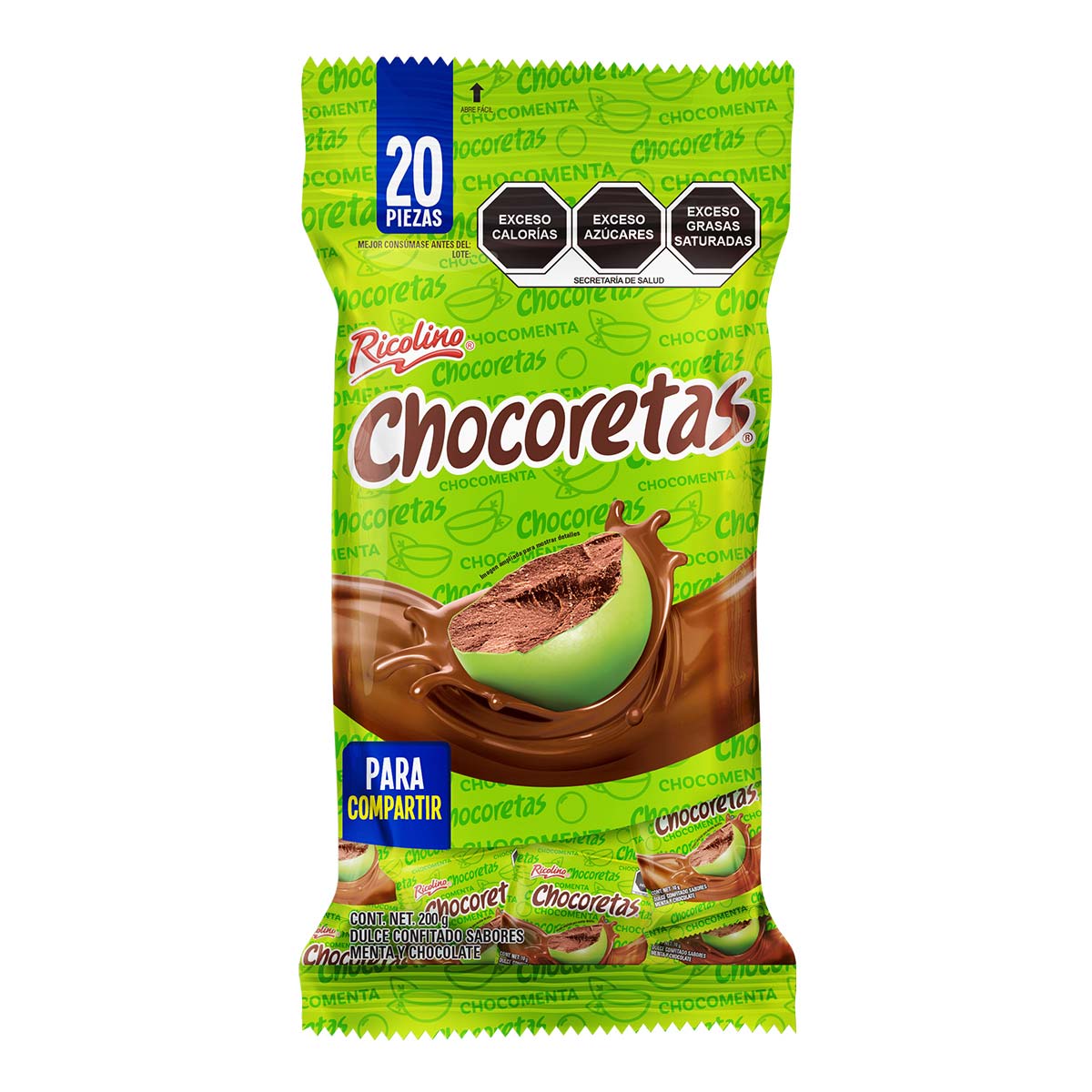 Chocolate Ricolino Chocoretas 200g | Chedraui