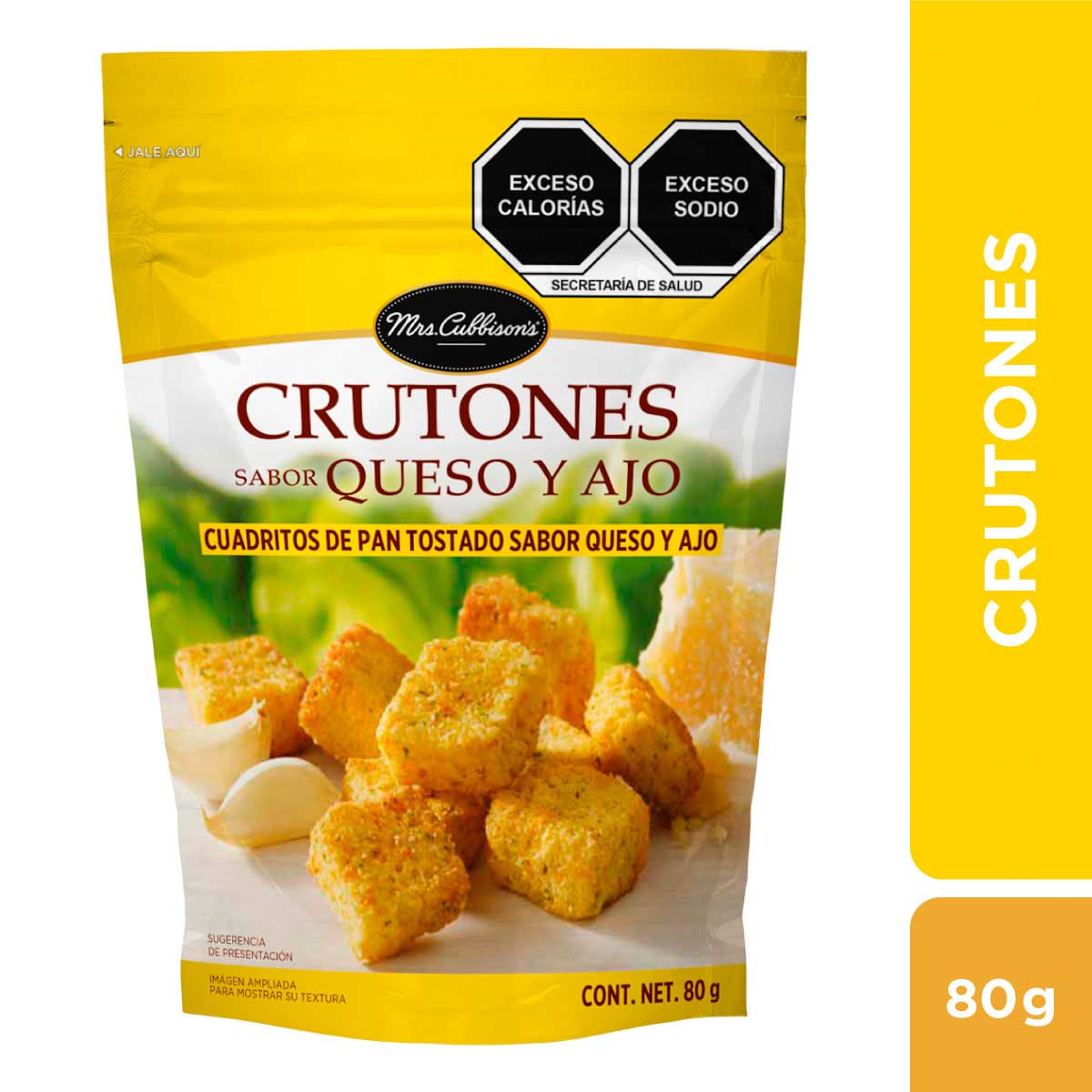 Crutones Mrs Cubbison´s Sabor Queso y Ajo 80g | Chedraui