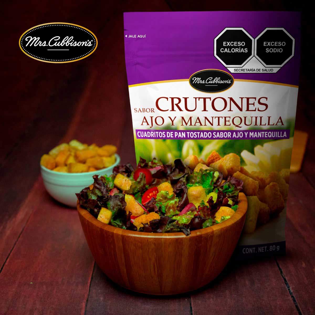 Crutones Mrs Cubbison´s Sabor Ajo y Mantequilla 80g | Chedraui