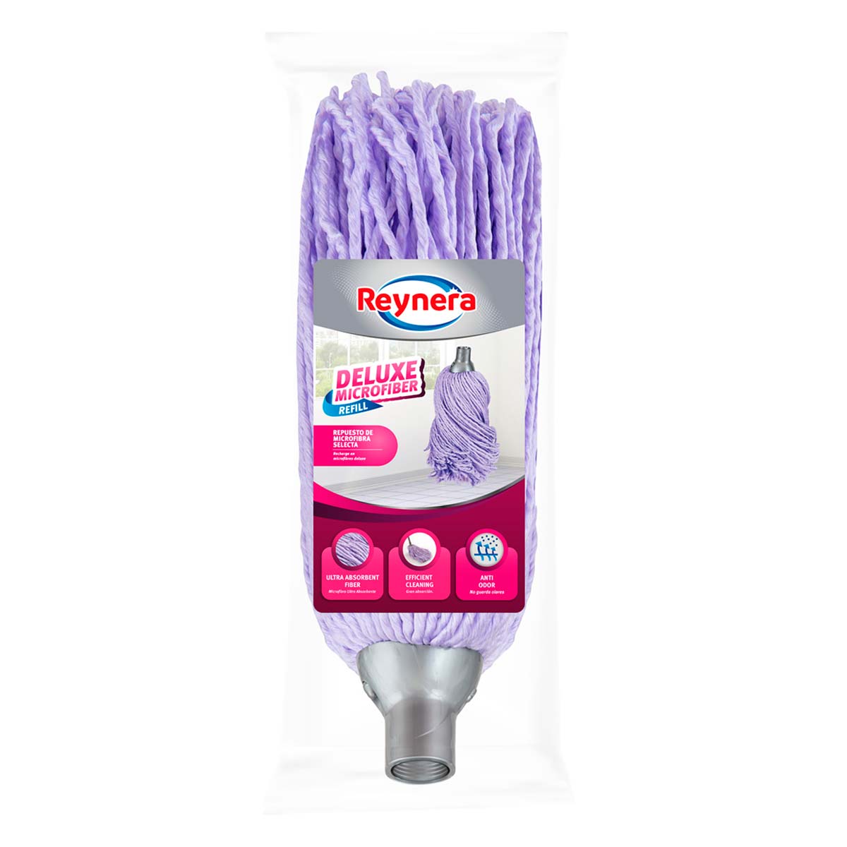 Trapeador Mop de Microfibra Selecta Lavanda Reynera | Chedraui
