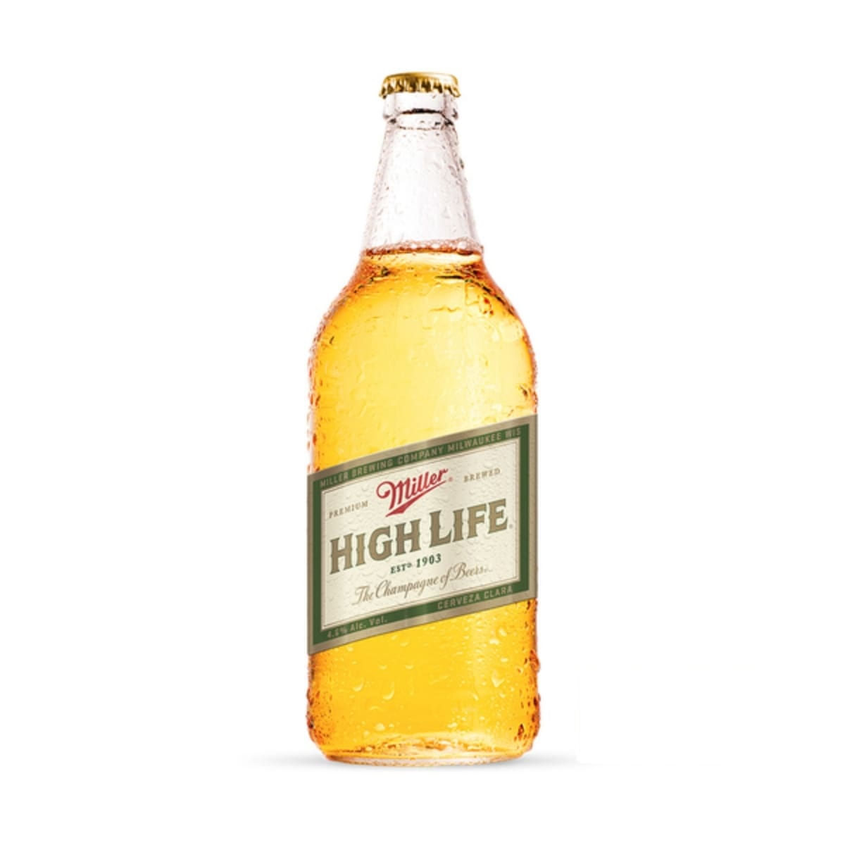Cerveza Clara Miller High Life Botella 940 ml. | Chedraui