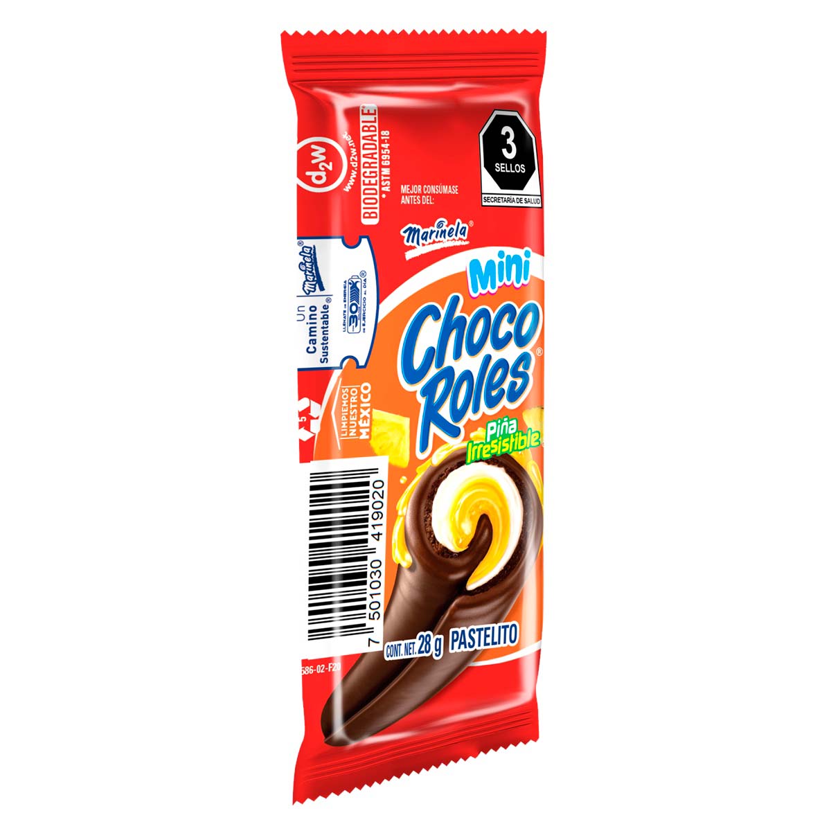 Pastelito Marinela Chocoroles Mini 28g | Chedraui