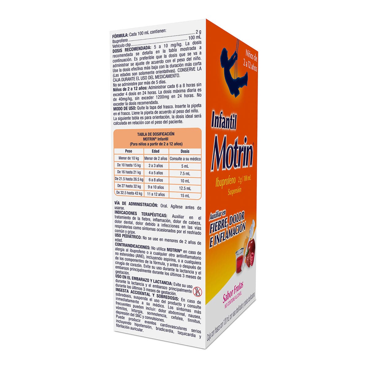 Suspensión Infantil Motrin Analgésico 120ml | Chedraui