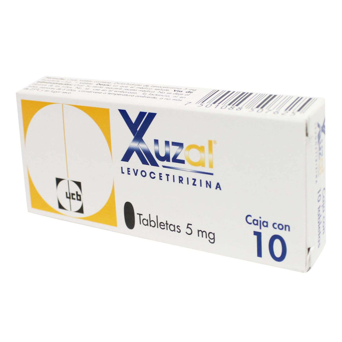 Tableta Xuzal 5mg Caja con 10 Tabletas | Chedraui