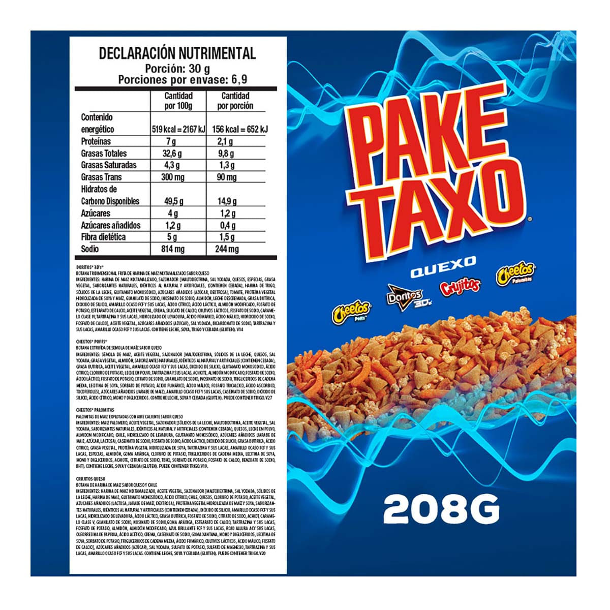 Botana Surtida Sabritas Paketaxo Quexo 208g | Chedraui