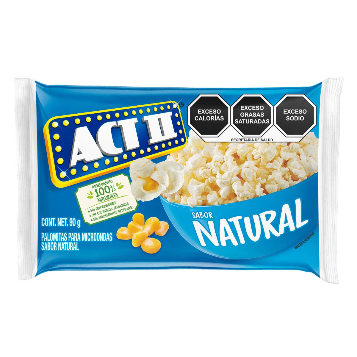 Palomitas ACT II para Microondas Sabor Natural 90g | Chedraui