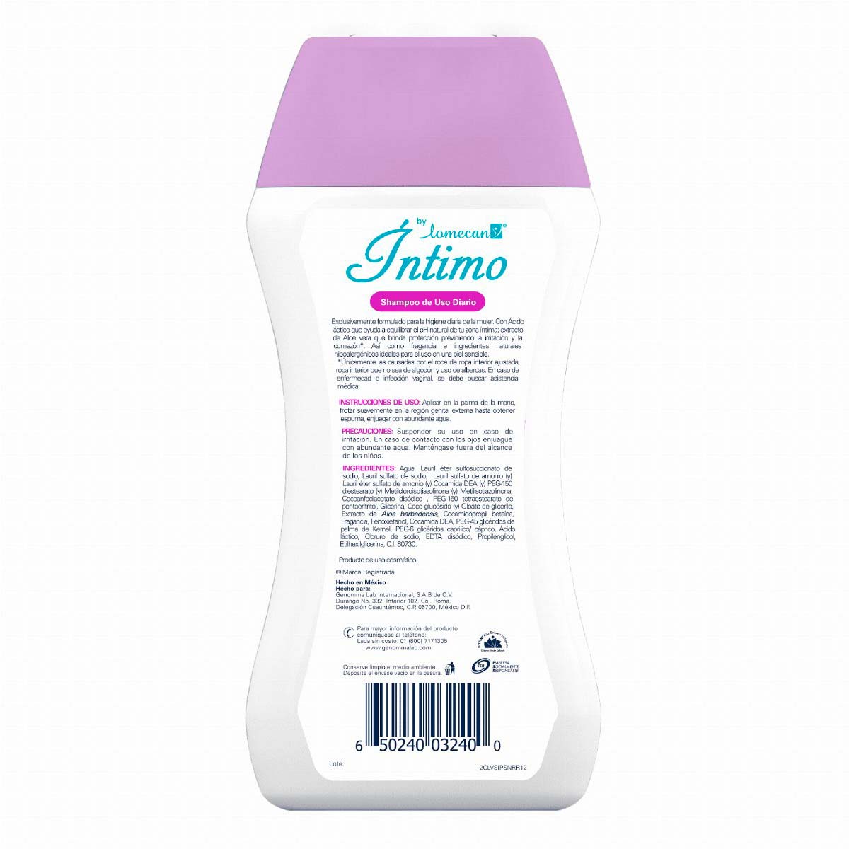 Shampoo Íntimo Lomecan V Piel Sensible 200ml | Chedraui