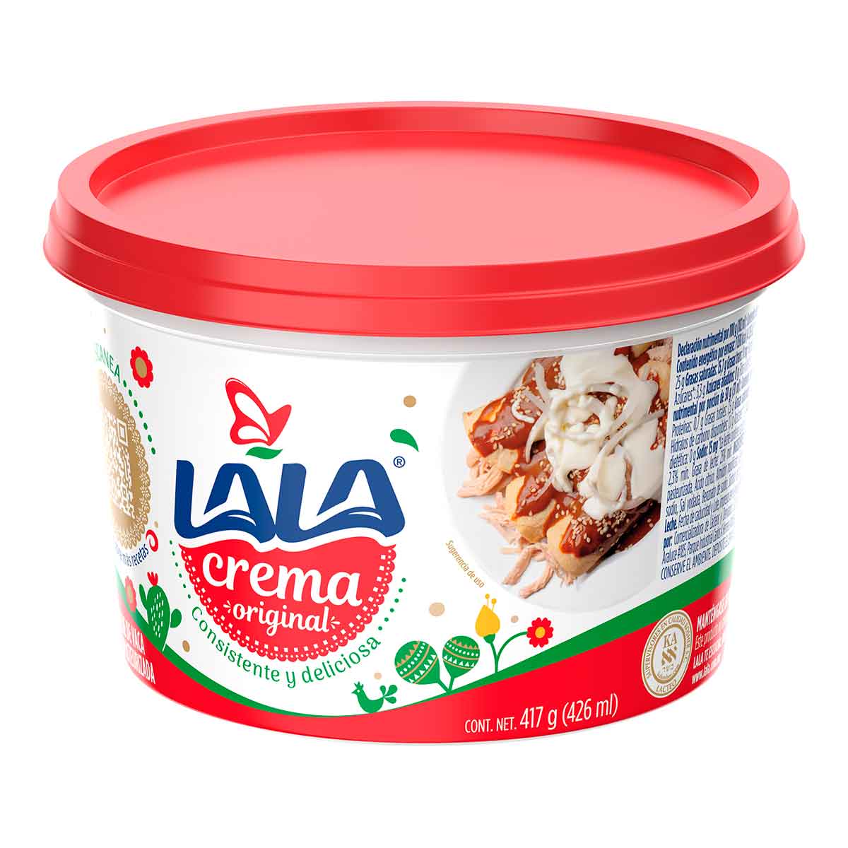 Crema Lala Entera 426ml | Chedraui