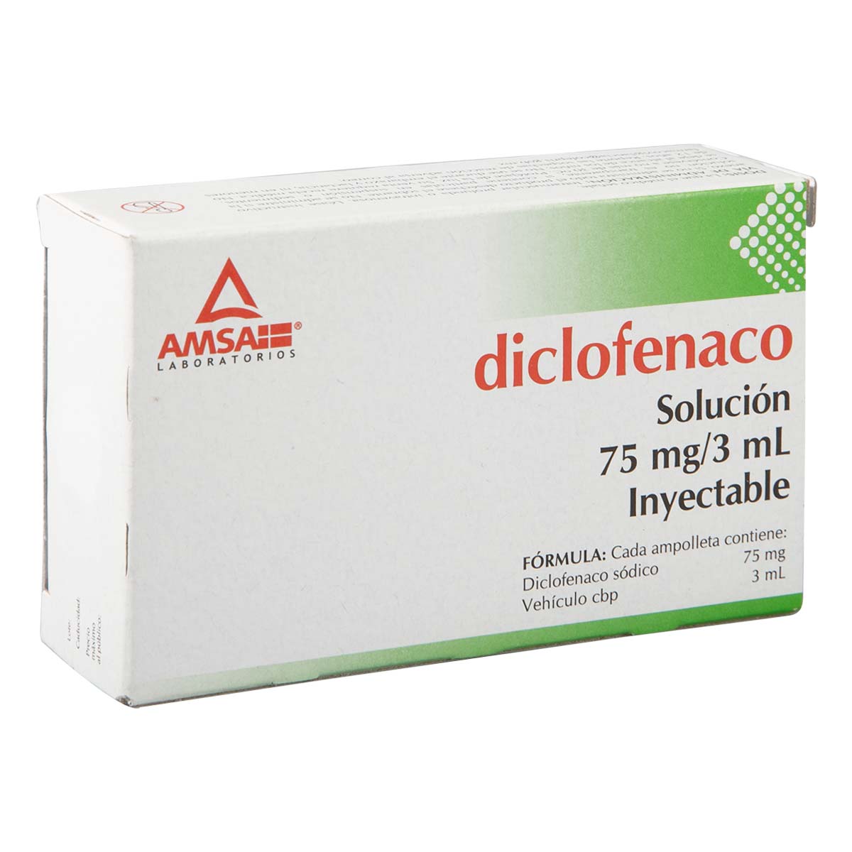 Solución Inyectable Diclofenaco 75mg/3ml Caja con 2 Ampolletas de 3ml ...
