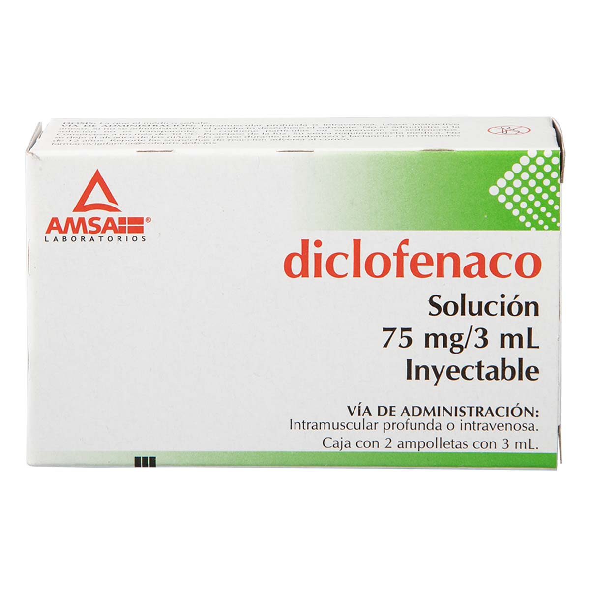 Solución Inyectable Diclofenaco 75mg/3ml Caja con 2 Ampolletas de 3ml ...